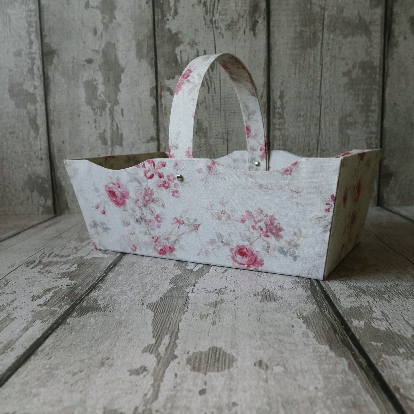 Fabric Covered Trug / Basket Cartonnage – The Painted Room