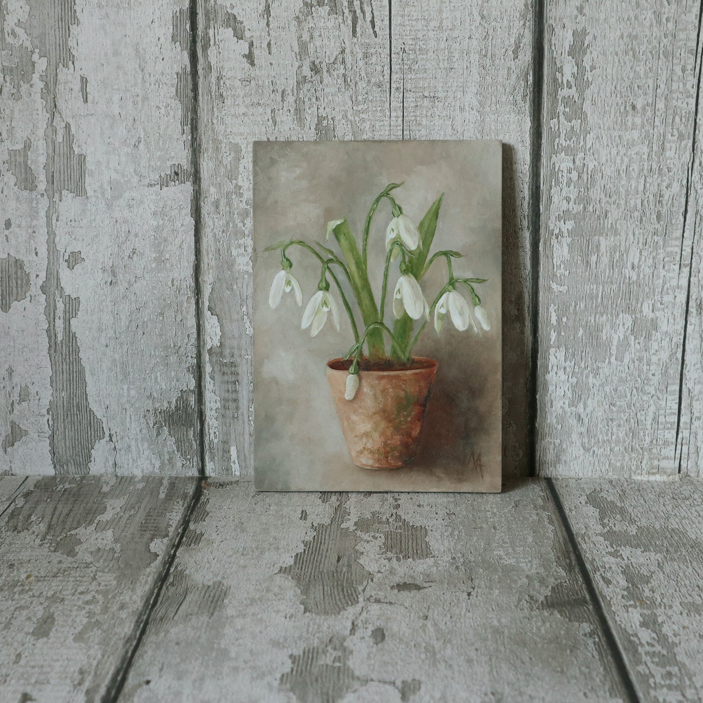 Original Oil Painting From The Potted Floral Collection 'Snowdrops ...
